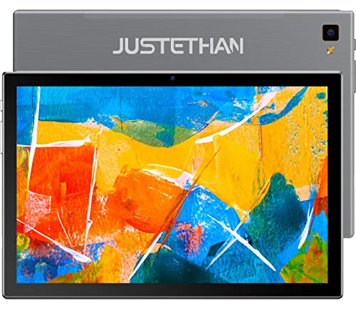 Justethan Android Tablet, Octa-Core Upgrade Google Certificated 5G Wi-Fi 10 inch Tablets, with 2GB RAM, 32GB Storage (128GB Expansion), 13.0MP Camera and Bluetooth 5.0, Latest Model 2023, Gray