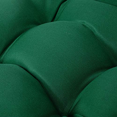 Adirondack Outdoor Chair Cushion, ARTPLAN All Weather Patio Cushion, Wicker Tufted Pillow for Patio Furniture,Invisible Green