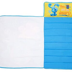 Blue's Clues & You Sure are Smart! Kids Nap-Mat Set – Includes Pillow and Fleece Blanket – Great for Girls Napping During Daycare, Preschool, or Kindergarten - Fits Toddlers and Young Children