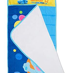 Blue's Clues & You Sure are Smart! Kids Nap-Mat Set – Includes Pillow and Fleece Blanket – Great for Girls Napping During Daycare, Preschool, or Kindergarten - Fits Toddlers and Young Children