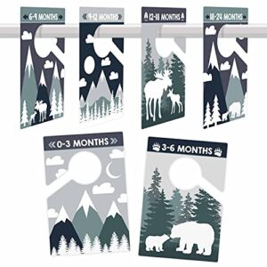 6 baby closet size dividers boy - adventure baby closet dividers by month, baby closet organizer for nursery organization, baby essentials for newborn essentials baby boy, nursery closet dividers boy