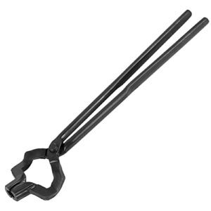 16" z v-bit style blacksmith tongs knifemaking bladesmith blacksmithing tongs tools z type tongs with v-bit jaws blacksmith forge tools