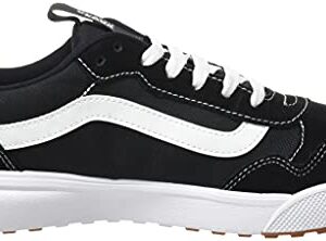 Vans Men's Low-Top Trainers Sneaker, Suede Canvas Black White, 11