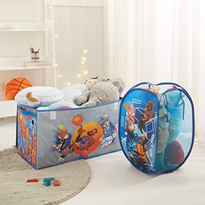 Idea Nuova SPACE JAM: A New Legacy Collapsible Storage Trunk with Lid, 28" W x 16" D x 14.5" H