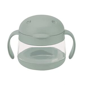 Ubbi Tweat No Spill Snack Container for Kids, BPA-Free, Toddler Snack Container, Sage & Pink