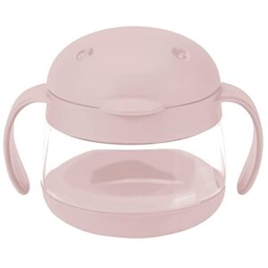 Ubbi Tweat No Spill Snack Container for Kids, BPA-Free, Toddler Snack Container, Sage & Pink