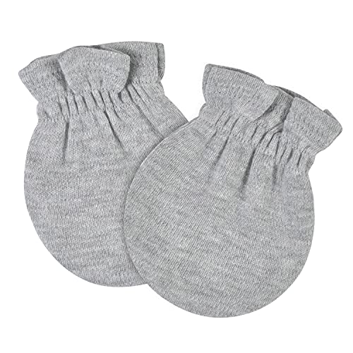 Gerber Baby 8-Pack Scratch Mittens, Navy/Gray/White, 0-3 Months (12-Pack)