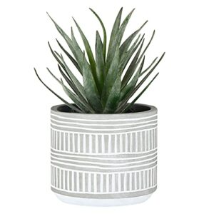 8 inch artificial plants in pot, realistic faux plant decor, artificial succulent plant decor, fake potted plants for bedroom office bookshelf decor