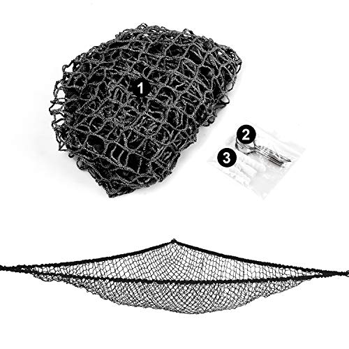 KOHUIJOO Toy Hammock for Stuffed Animals, Stuffed Animal Hammock Net Jumbo Plush Toy Storage Cornet Net 70" Wall Sling Giant Baby Kids Children Teddy Bear Mesh Toy Net Organizer Black