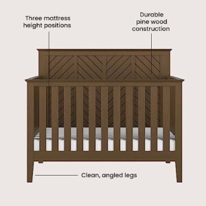 Child Craft Atwood 4-in-1 Convertible Baby Crib (Cocoa Bean)