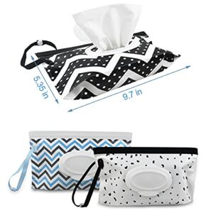 3 Pack Baby Wipes Dispenser Portable Wet Wipe Dispenser Bag Reusable Travel Baby Wipes Container Refillable Wet Wipe Carrying Case Holder for Diaper Bag Lightweight Travel Wipes Dispenser Cases