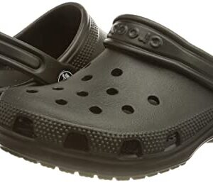 Crocs Kids' Classic Clog , Black/Black, 6 Big Kid