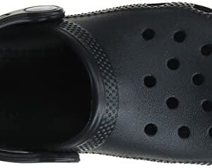 Crocs Kids' Classic Clog , Black/Black, 6 Big Kid