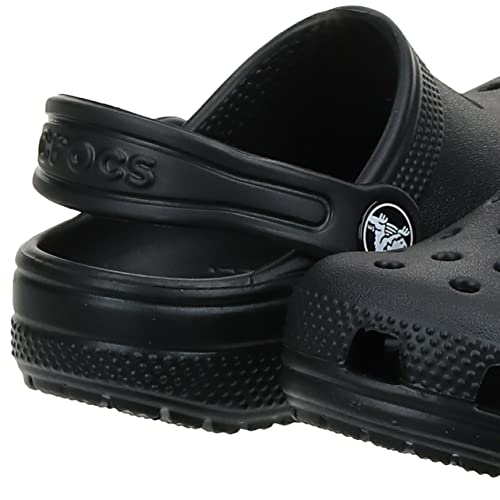 Crocs Kids' Classic Clog , Black/Black, 6 Big Kid