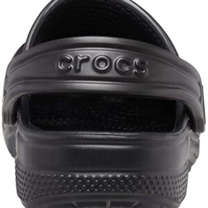 Crocs Kids' Classic Clog , Black/Black, 6 Big Kid