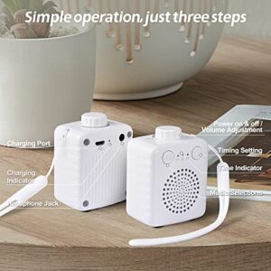 Fansbe White Noise Portable Sound Machine, Mini White Noise Machine Travel, Sleep Sound Machine Travel Size 20 Soothing Sounds