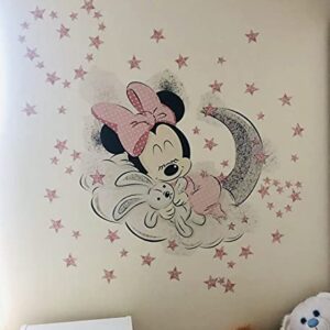 Mickey Minnie Mouse Large Wall Sticker for Kids Baby Room Nursery Interior Decoration Wall Decal (Minnie)