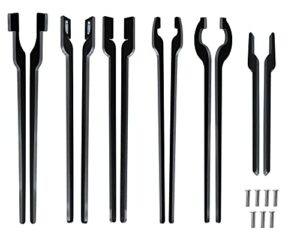 6 set diy rapid tongs bundle set six type of tong bundles set comes with 7 stainless steel rivet for blacksmith beginner