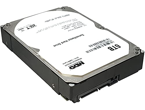 MaxDigitalData 6TB 7200RPM 128MB Cache SATA 6.0Gb/s 3.5" Internal Hard Drive for Surveillance (MD6000GSA12872DVR) - 3 Years Warranty