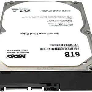 MaxDigitalData 6TB 7200RPM 128MB Cache SATA 6.0Gb/s 3.5" Internal Hard Drive for Surveillance (MD6000GSA12872DVR) - 3 Years Warranty