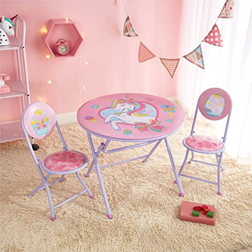 Idea Nuova JoJo Siwa 3 Piece Table and Chair Set, Multicolor