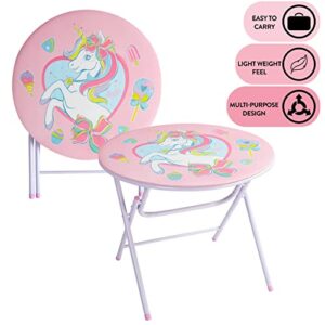 Idea Nuova JoJo Siwa 3 Piece Table and Chair Set, Multicolor