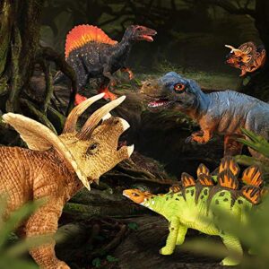 whatstem 3D Dinosaurs Painting Kit with 12 Dinos for Kids Age 3-15, Arts and Crafts Kits Drawing Toys with Dinosaurs Set Creativity Gifts for Boys and Girls