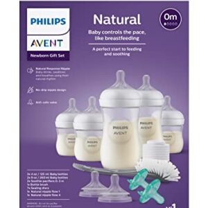 Philips AVENT Natural Baby Bottle with Natural Response Nipple, Newborn Baby Gift Set, SCD838/02