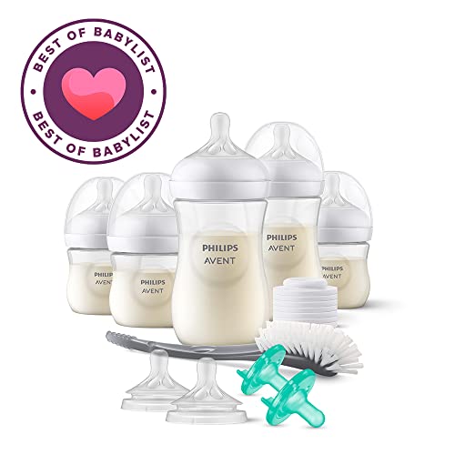 Philips AVENT Natural Baby Bottle with Natural Response Nipple, Newborn Baby Gift Set, SCD838/02