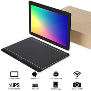 Veidoo Android Tablet 10 inch, 2GB RAM 32GB Storage, Tablets 10.1'' IPS HD Touch Screen, Quad-Core, Dual Camera, Bluetooth, WiFi, 3G Phone Call Tablet PC with Dual Sim Card, Google Play Store