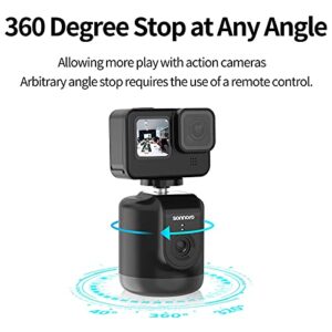 Sonnoro Face Tracking Auto Tracking AI (Artificial Intelligence) Powered Tripod Bundle Tripod 360 Degree Auto Tracking Holder Webcam Face Body Motion Tracking Stand iPhone DSLR Action Camera GoPro