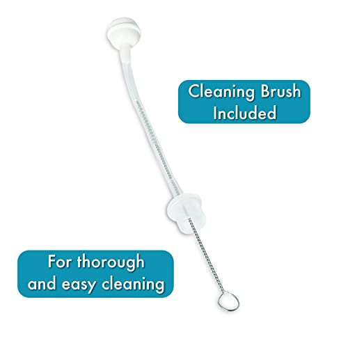 Straw Cup Conversion Kit for Philips Avent Natural Baby Bottle | 2-Count | with Weighted Straw, Bottle Handles and Straw Cleaning Brush | BPA-Free | Spill-Proof (Straw Top)