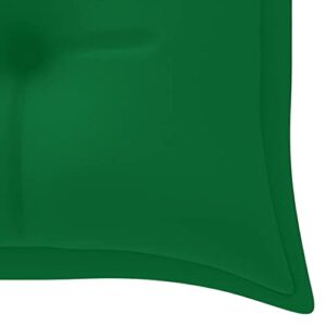 vidaXL Bench Cushion, Swing Replacement Seat Cushion, Water Repellent Outdoor Bench Cushion, Seat Pad for Patio Porch Garden, Green Oxford Fabric