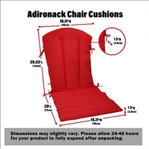 Kunste Indoor Outdoor Furniture Cushions Adironack Chair Cushions Patio Seating Cushions Set of 4 Red