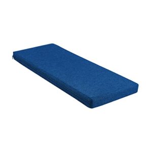 mudilun indoor bench cushion 40 * 18 * 2inch,piano cushions with non-slip bottom,soft and comfortable with zipper porch swing cushions,rectangular indoor/outdoor furniture seat cushion(blue)