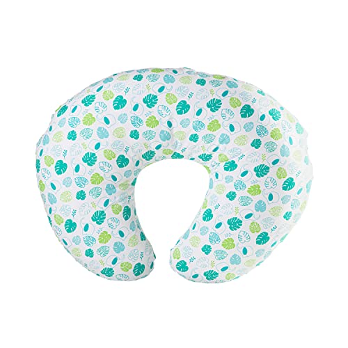 Dr. Brown's Breastfeeding Pillow with Removable Cover for Nursing Mothers, Machine Washable, Cotton Blend, Green