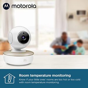 Motorola Baby Monitor-VM50G Video Baby Monitor with 2 Cameras, 1000ft Range 2.4 GHz Wireless 5" Split Screen, 2-Way Audio, Remote Pan, Tilt, Zoom, Room Temperature Sensor, Lullabies, Night Vision