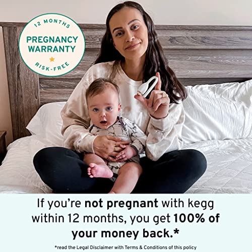 kegg Fertility Tracker + Free Fertility App | 12-Month Pregnancy Warranty | No Recurring Costs | Predicts Fertile Window | Helps Exercise Pelvic Floor Muscles