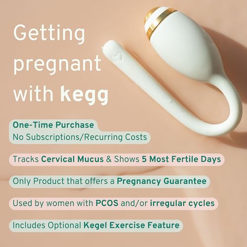 kegg Fertility Tracker + Free Fertility App | 12-Month Pregnancy Warranty | No Recurring Costs | Predicts Fertile Window | Helps Exercise Pelvic Floor Muscles