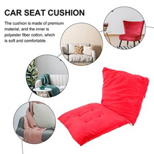 DOITOOL Outdoor Chair Cushions Recliner Glider Rocking Chair Cushion and Pads Set Non- Chair Cushions Back and Cushion for Indoor Outdoor Office Home (Red) Outdoor Glider Car Seat Cushion