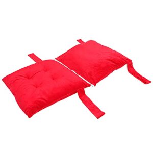 DOITOOL Outdoor Chair Cushions Recliner Glider Rocking Chair Cushion and Pads Set Non- Chair Cushions Back and Cushion for Indoor Outdoor Office Home (Red) Outdoor Glider Car Seat Cushion