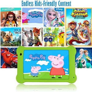 Kids Tablet, 7 inch Eye Protection IPS Screen, 2GB RAM 32GB ROM Toddler Tab, WiFi, Dual Camera,Games, Parental Control Android 11 Tablet for Kids with Kids-Proof Case