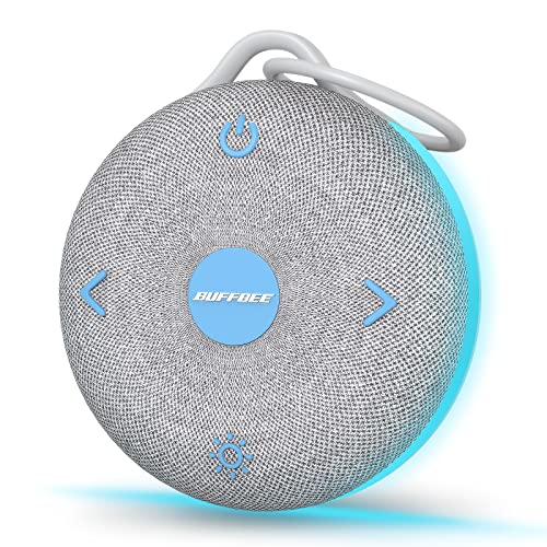 Portable White Noise Machine Baby with 17 Soothing Sounds | 8 Night Lights | USB Rechargeable | Travel Size for Sleeping & On The Go - Nursery Babies Kids