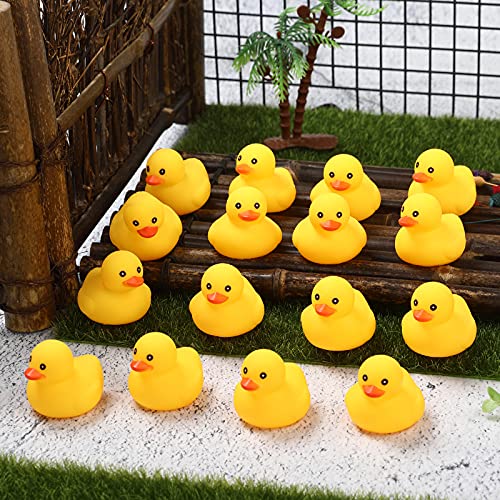 Rubber Duck Bath Toys , 50Pack Mini Rubber Ducky Rubber Duck Bulk Float Duck Baby Bath Toy, Shower Birthday Party Favors Gift Classroom Summer Beach Pool Party Games