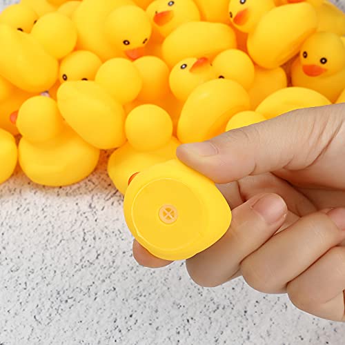 Rubber Duck Bath Toys , 50Pack Mini Rubber Ducky Rubber Duck Bulk Float Duck Baby Bath Toy, Shower Birthday Party Favors Gift Classroom Summer Beach Pool Party Games