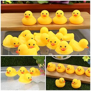 Rubber Duck Bath Toys , 50Pack Mini Rubber Ducky Rubber Duck Bulk Float Duck Baby Bath Toy, Shower Birthday Party Favors Gift Classroom Summer Beach Pool Party Games