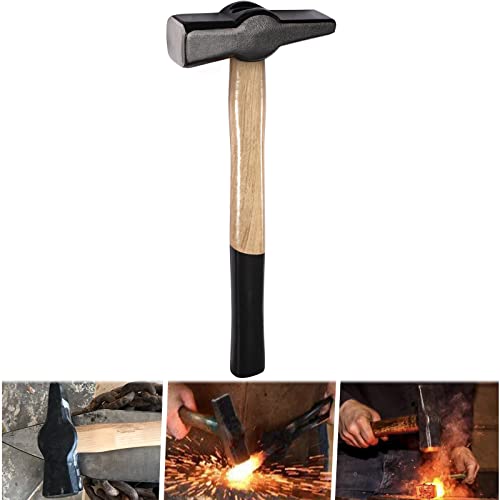 Blacksmiths' Hammer 0000811-1500 - Bladesmith Blacksmithing Hammer for Knife Making Forge Tongs Vise Tools Anvil Hammer