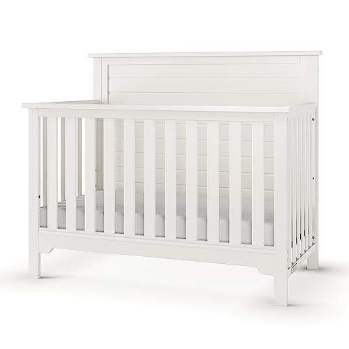 Child Craft Farmhouse Flat Top 4-in-1 Convertible Crib (Brushed Cotton)