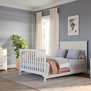 Child Craft Farmhouse Flat Top 4-in-1 Convertible Crib (Brushed Cotton)