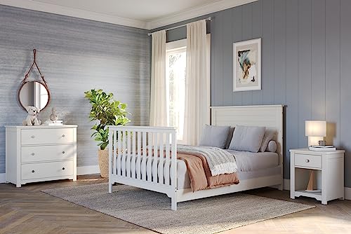 Child Craft Farmhouse Flat Top 4-in-1 Convertible Crib (Brushed Cotton)